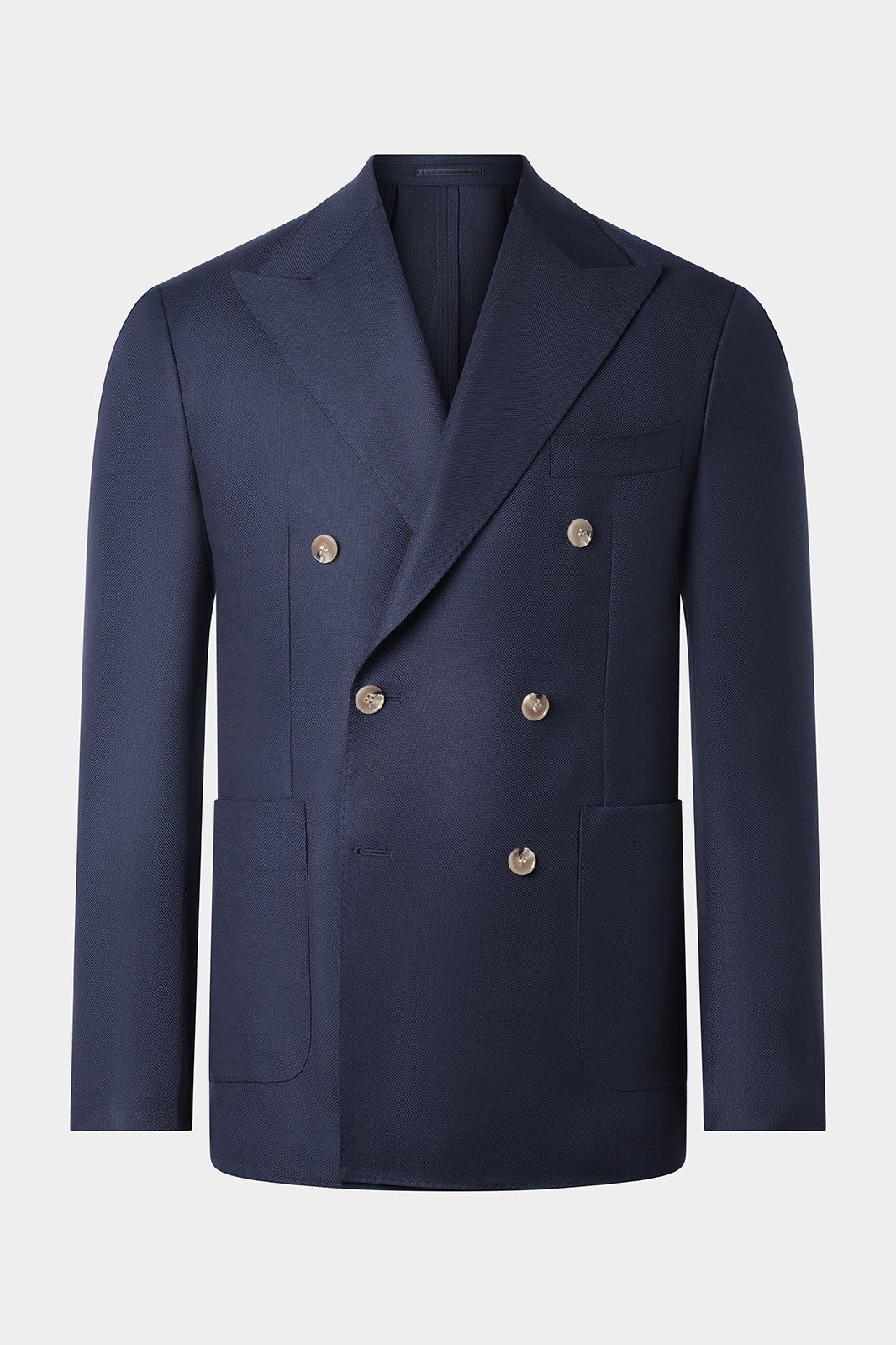 Double-breasted braided blazer - Navy | Danyberd